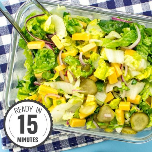 Fresh and Tasty Cheese Salad (speedy high protein)