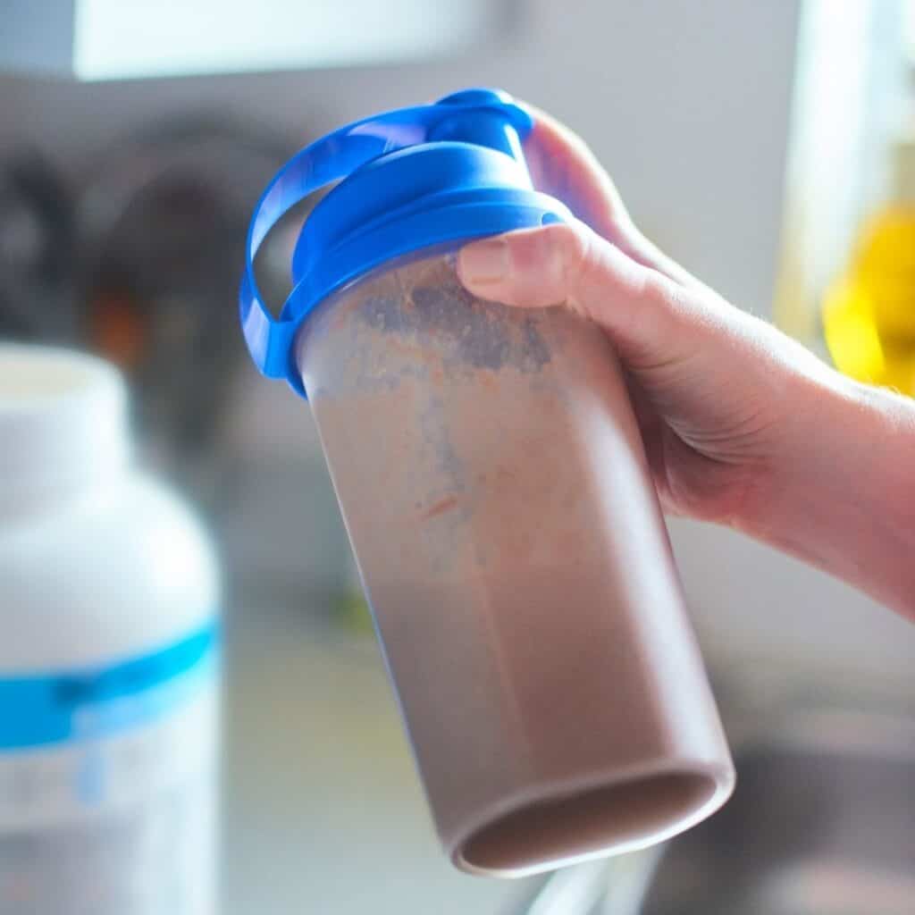 Small Protein Shake with Water - Hurry The Food Up