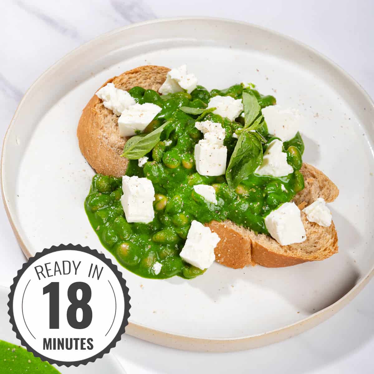 Greens and Beans on Toast Breakfast (25g Protein!)