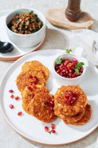 Easy Cottage Cheese Fritters with Salsa: 21g Protein!
