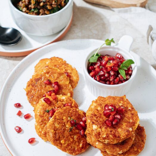Easy Cottage Cheese Fritters with Salsa: 21g Protein!
