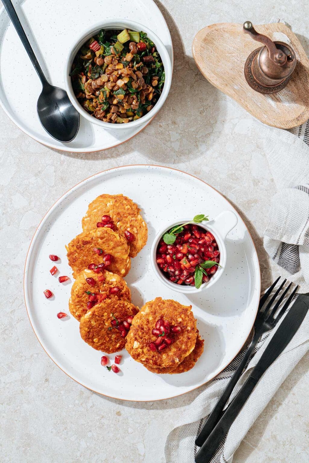 Easy Cottage Cheese Fritters with Salsa: 21g Protein!