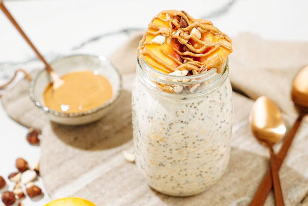 Overnight Oats with Protein Powder (25g protein boost!)