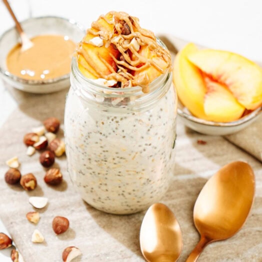 Overnight Oats with Protein Powder (25g protein boost!)