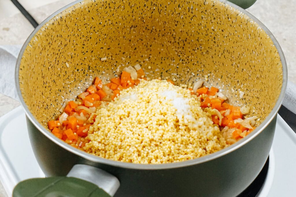 Easy High-Protein Millet Pilaf with Baked Feta